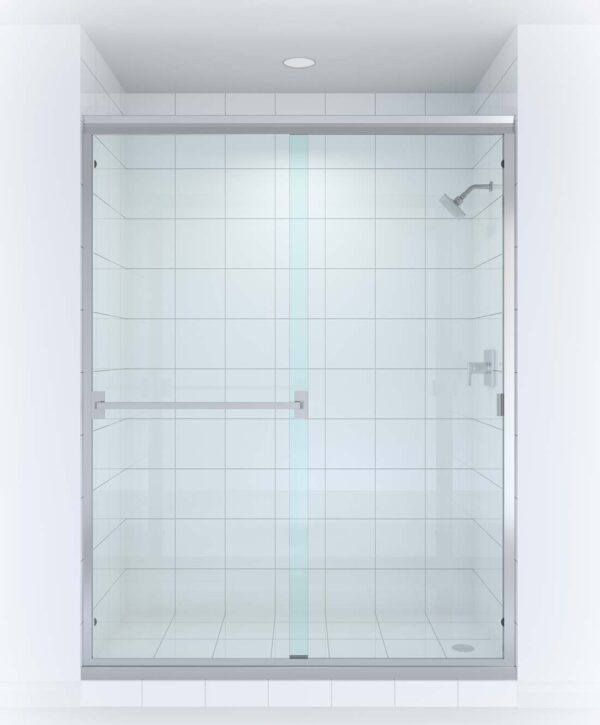 Semi-Frameless Full Height Bypass Sliding Door | Splendor Glass