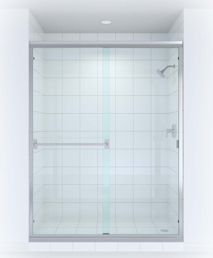 Semi-Frameless Full Height Bypass Sliding Door | Splendor Glass
