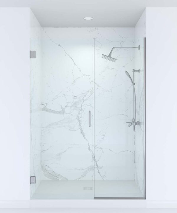 Heavy Glass Single Swing Door with Channel | Splendor Glass