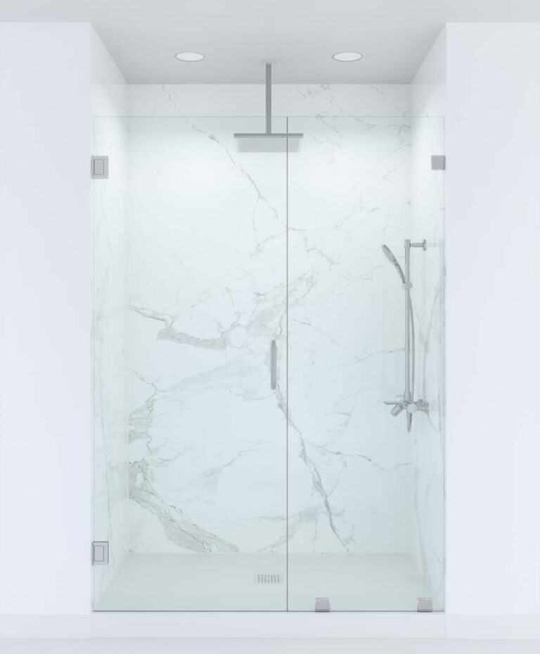 Heavy Glass Single Swing Door with Clips | Splendor Glass