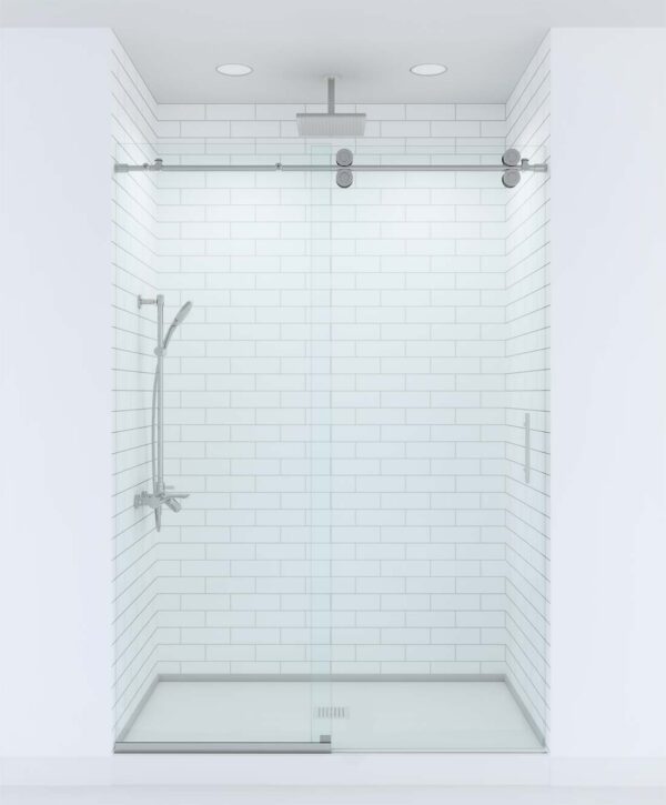 Galileo Heavy Stationary Panel with Bypass Sliding Door | Splendor Glass