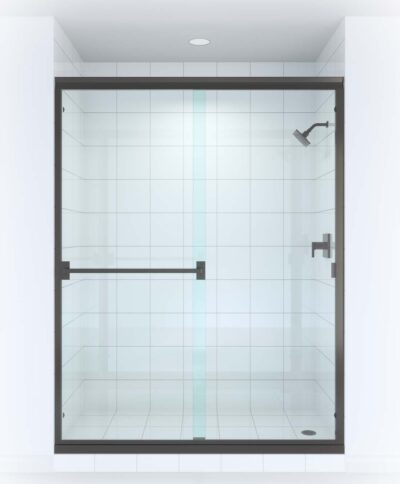 Semi-Frameless Full Height Bypass Sliding Door | Splendor Glass
