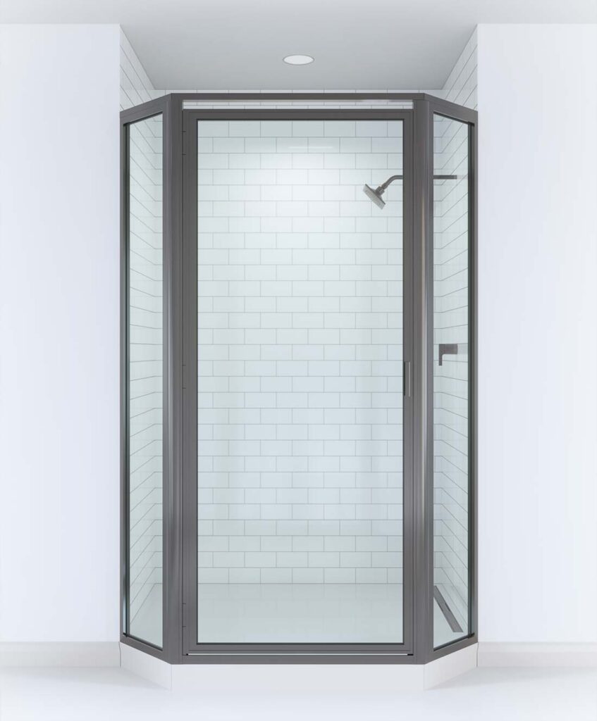 Framed Neo Angle Swing Door | Splendor Glass