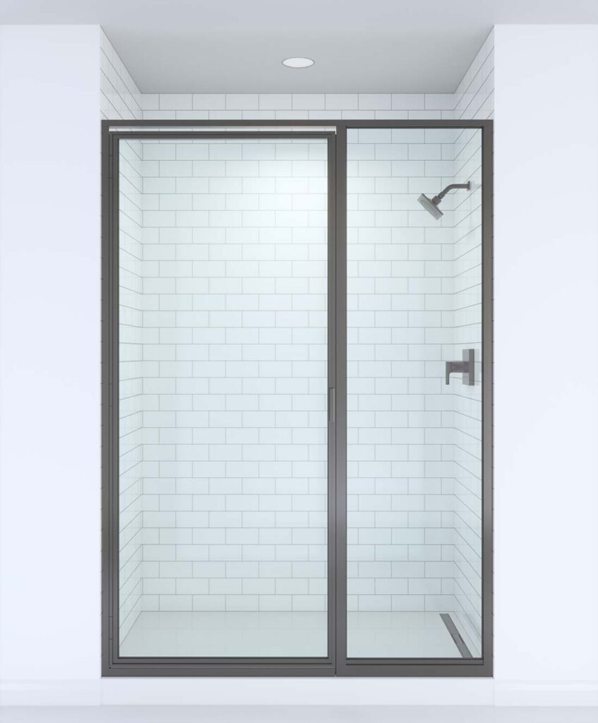 Framed Swing Door with Inline Panel | Splendor Glass