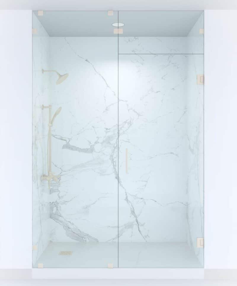 Heavy Glass Single Door with Inline Panel and Operable Transom ...