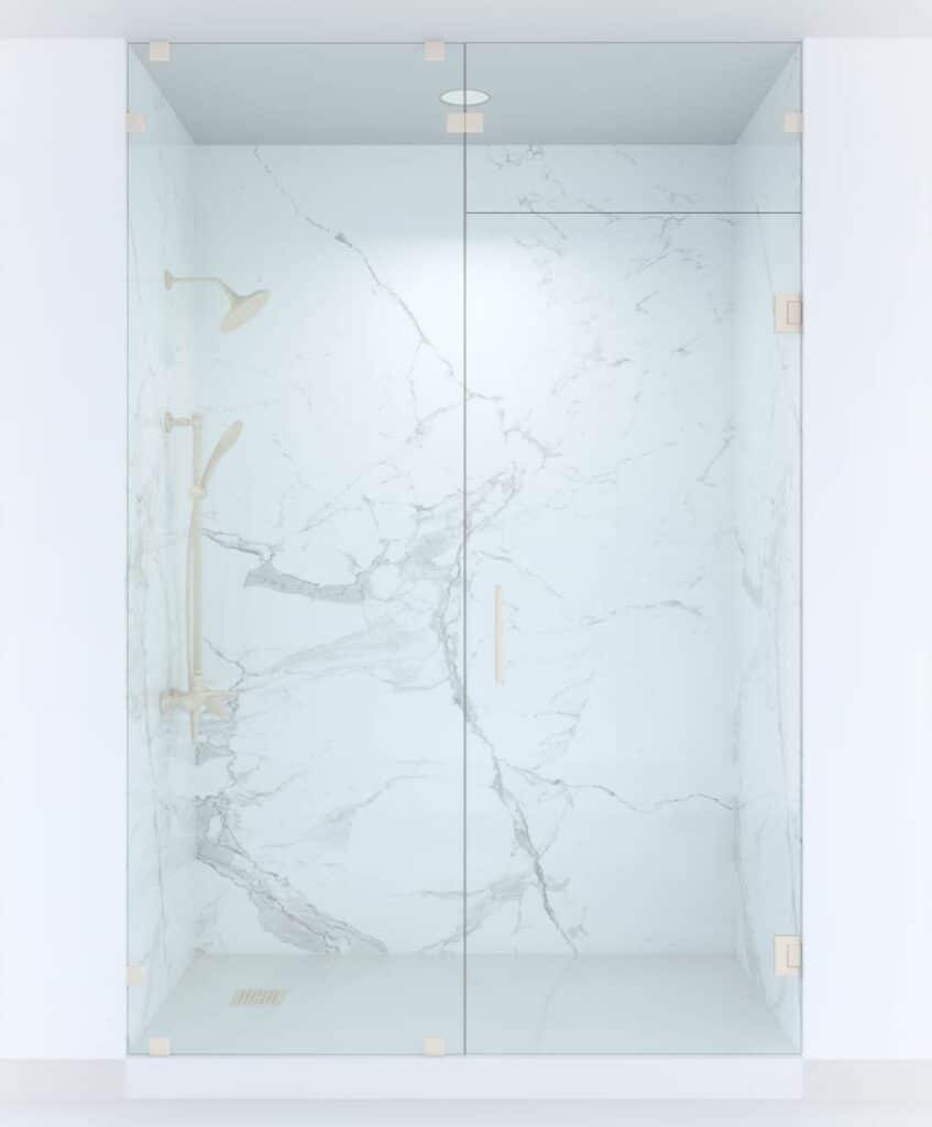 Heavy Glass Single Door with Inline Panel and Operable Transom ...