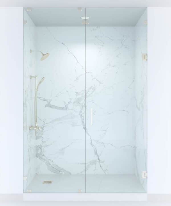 Heavy Glass Single Door with Inline Panel and Operable Transom ...