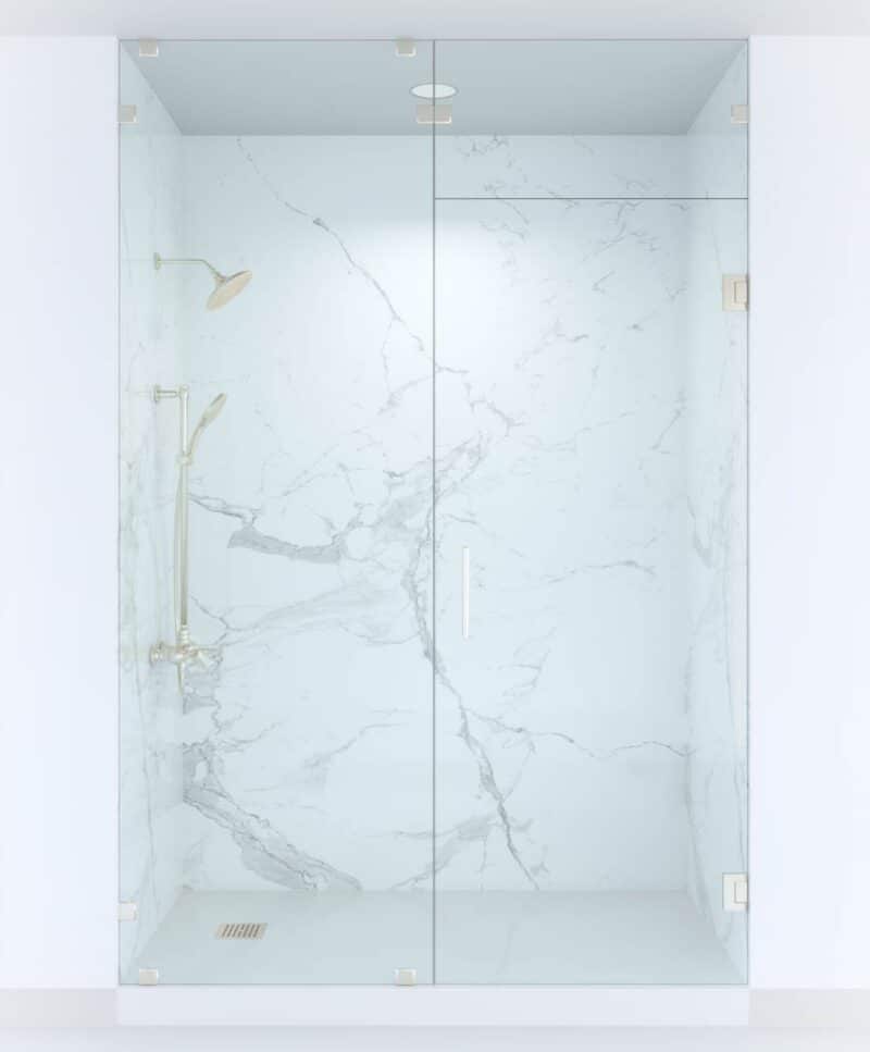 Heavy Glass Single Door with Inline Panel and Operable Transom ...