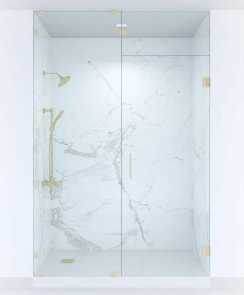 Heavy Glass Single Door with Inline Panel and Operable Transom ...