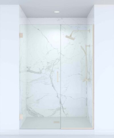Heavy Glass Single Swing Door with Channel | Splendor Glass