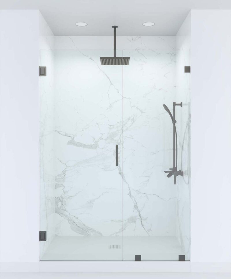 Heavy Glass Single Swing Door with Clips | Splendor Glass
